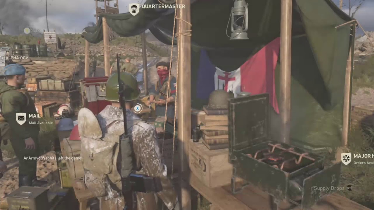 Call of Duty WWII Messing With The Quartermaster - YouTube