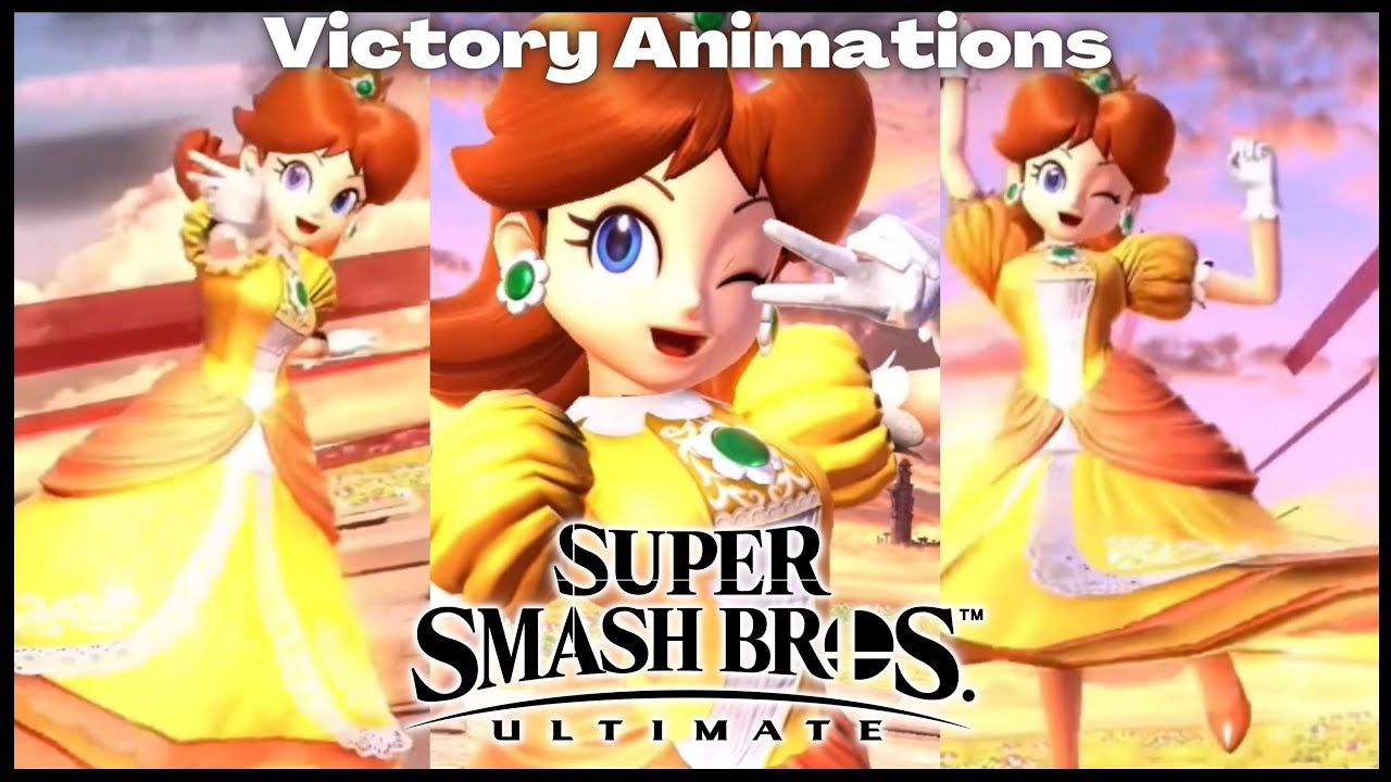 Super Smash Bros. Ultimate - Daisy’s Victory Animations - YouTube
