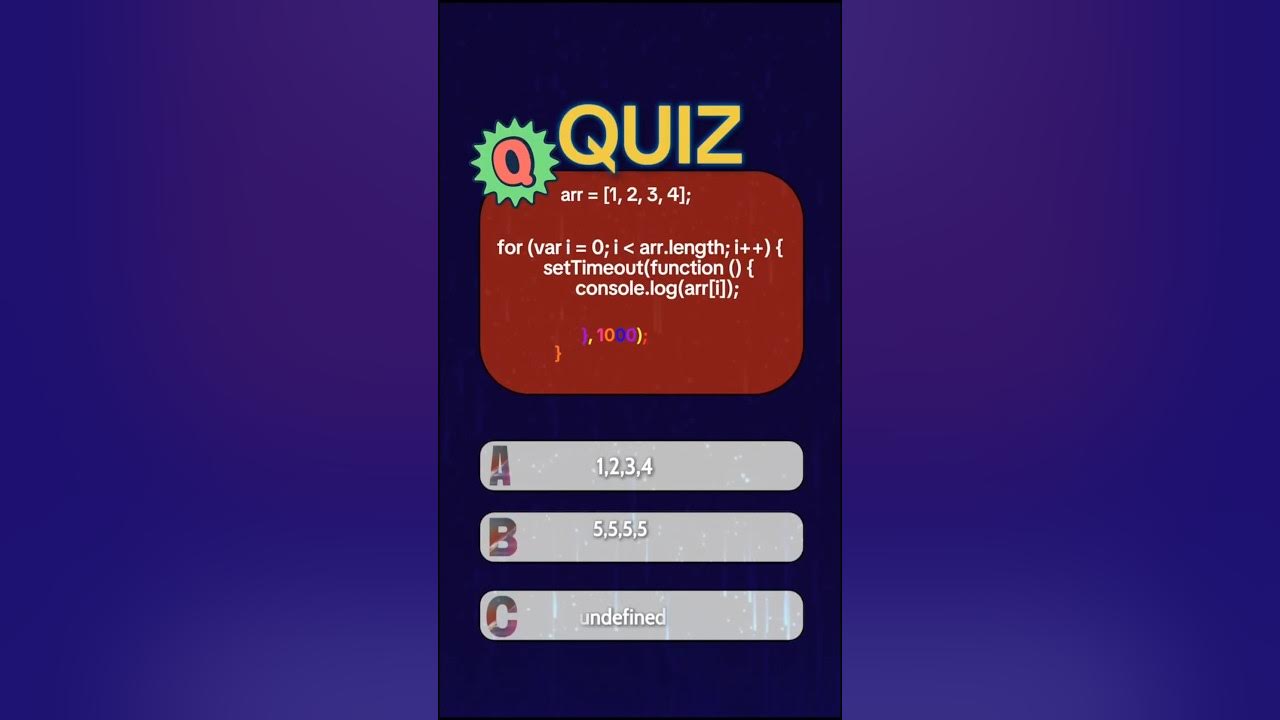 🚀 Javascript Settimeout With Var A Tricky Scenario Javascript Interview Questions Trending