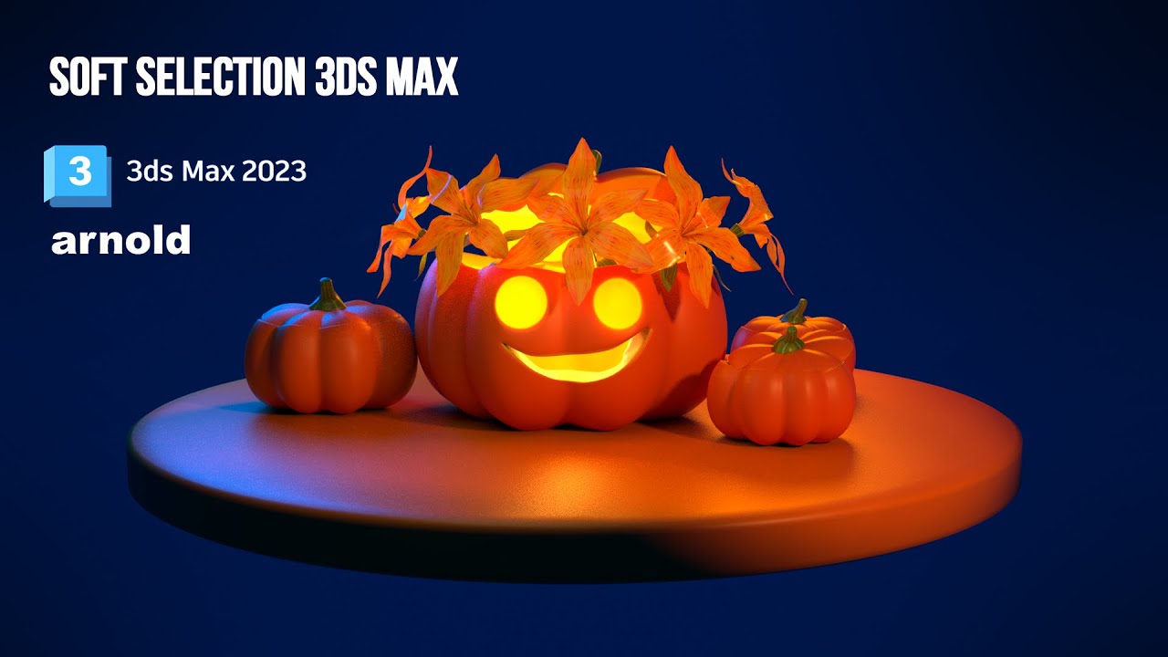 3d Modeling pumpkin and lily flower. 3dsmax soft Selection #3dsmax #3dsmax2023 #3dmodeling - YouTube