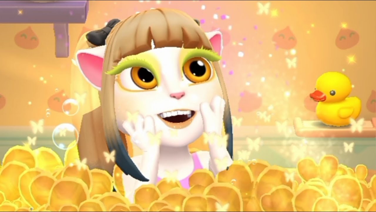 My Talking Angela 2 | all yellow | YELLOW DAY - YouTube