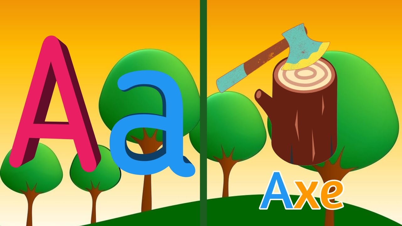A for Axe B for Balloon - 727 | ABC Alphabet Songs With Sounds For ...