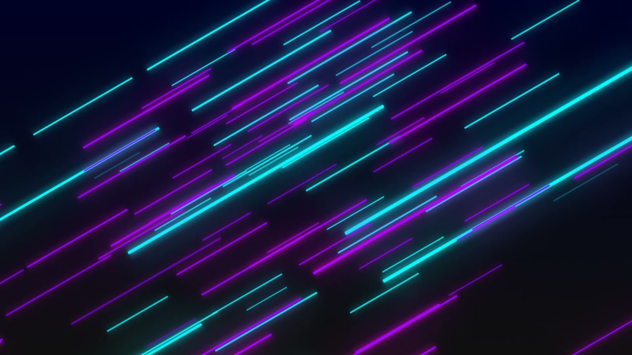 Cyan & Violet Long Neon Lines Animation - Free HD Wallpaper, Background ...