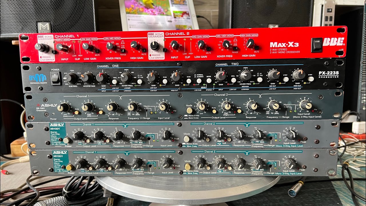 Crossover ashly xr1001 BBE max x3 cốt cơ hàng bãi xịn - YouTube