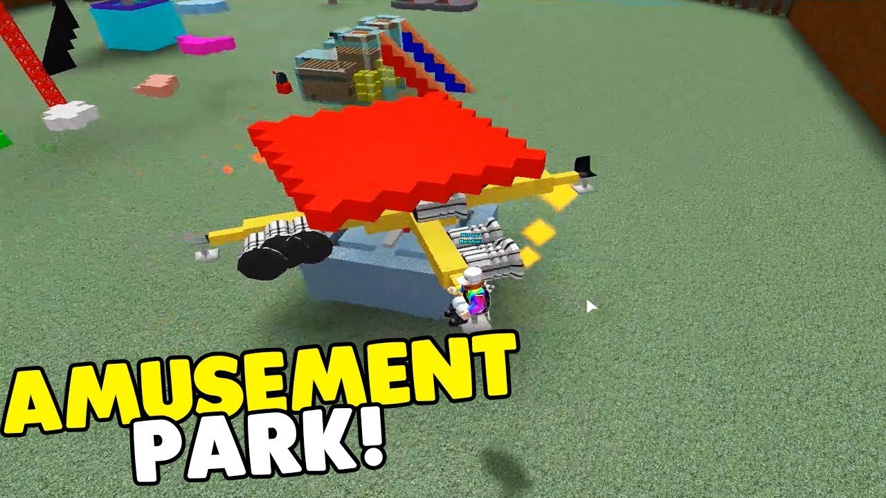 AMUSEMENT PARK IN BUILD A BOAT! - YouTube