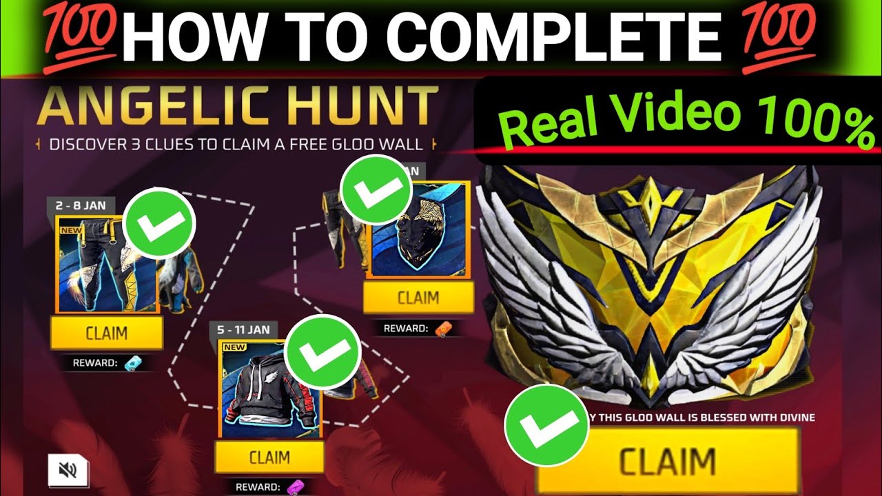 HOW TO COMPLETE NEW ANGELIC HUNT EVENT | ANGELIC HUNT FREE FIRE KAISE ...