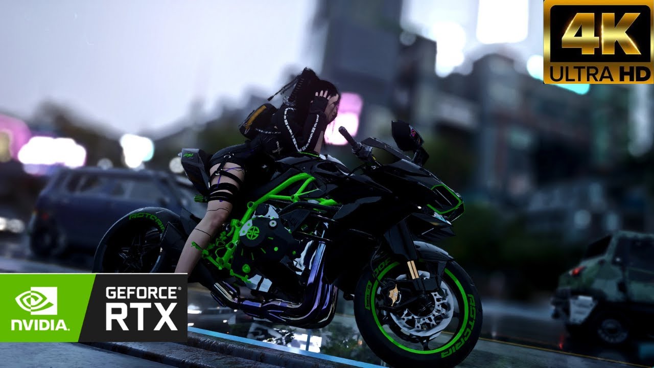 CYBERPUNK 2077 MODS Kawasaki Ninja H2 - YouTube