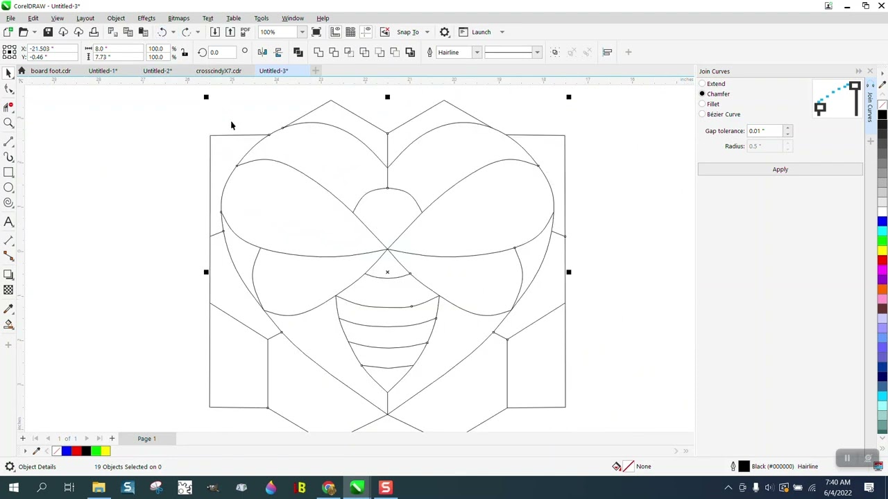 Corel Draw Tips & Tricks DXF file into a double line cut line Part 2 ...