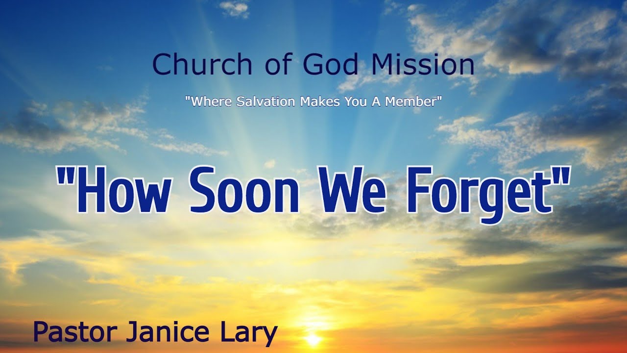 "How Soon We Forget" - YouTube