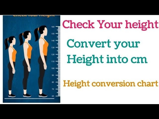 Height To Centimeters Conversion Chart Wall Sticker Height Chart Space