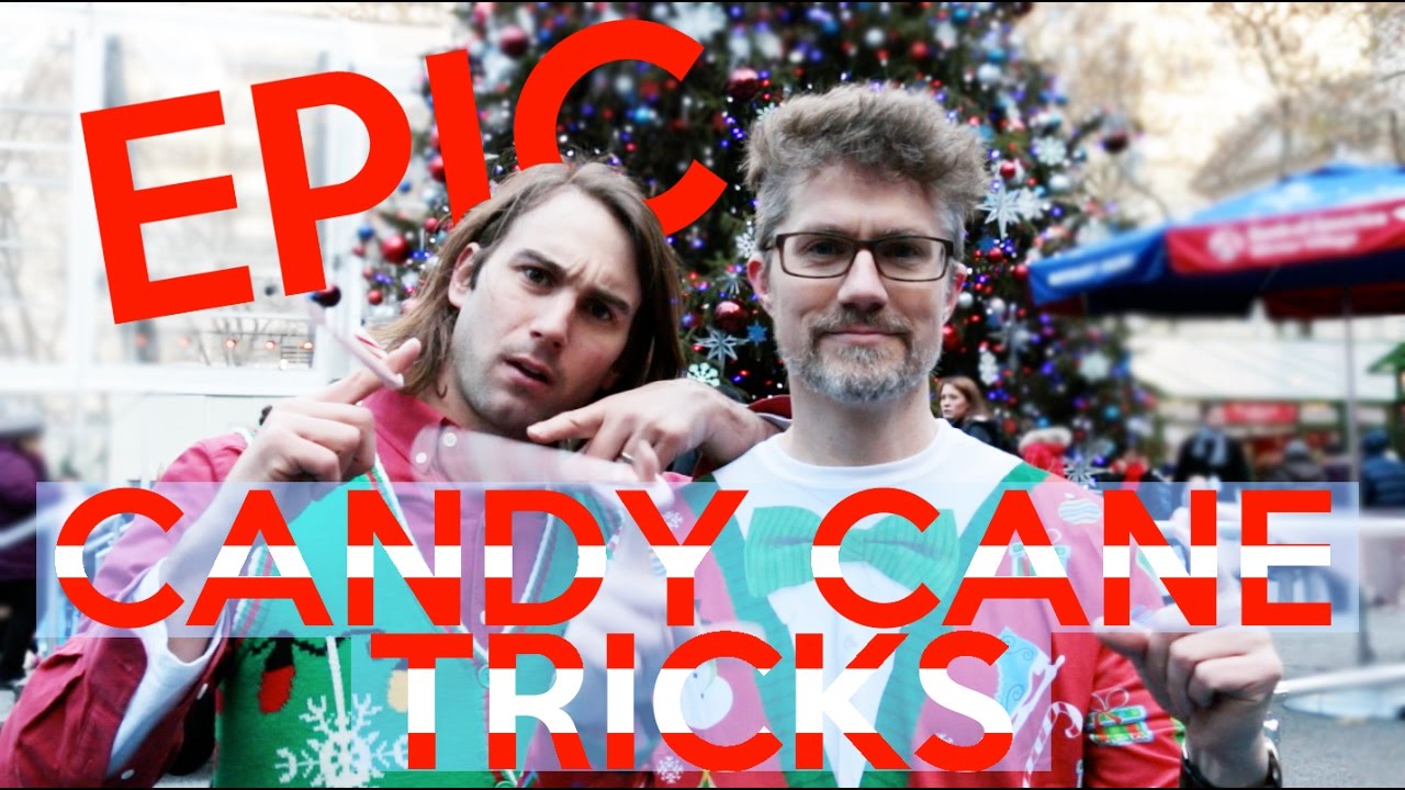 EPIC CANDY CANE TRICKS!!! - YouTube