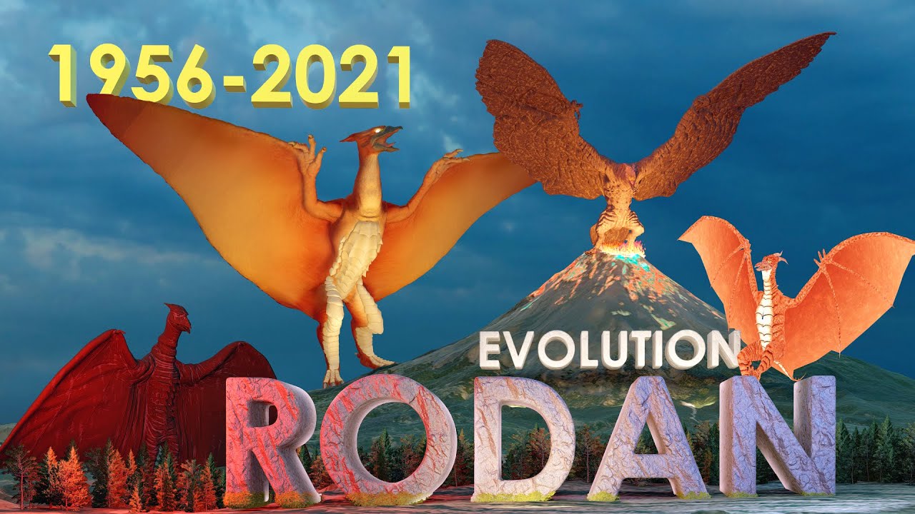 EVOLUTION of RODAN in Movies (1956-2021) With all Roars #godzilla # ...