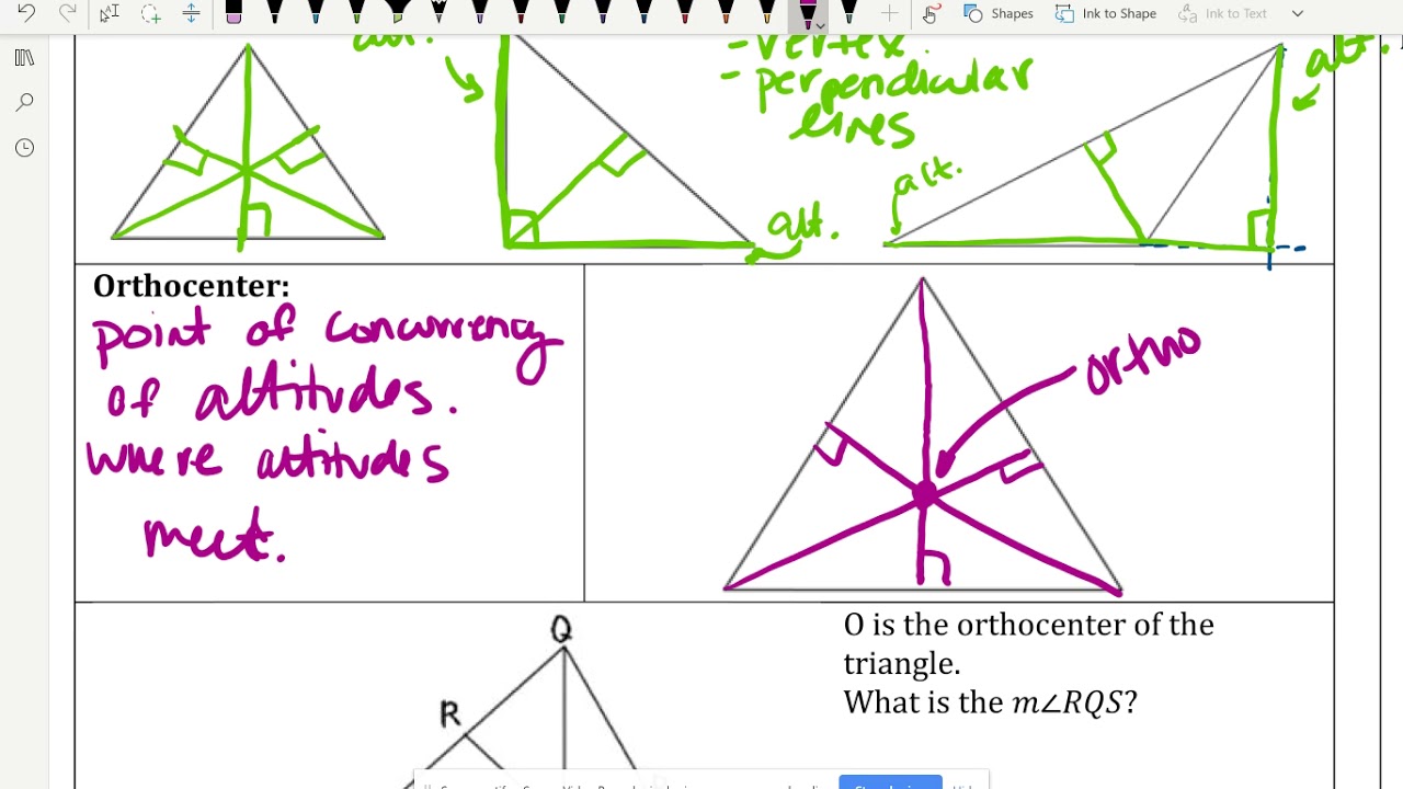 5.2 Altitudes and Orthocenter - YouTube