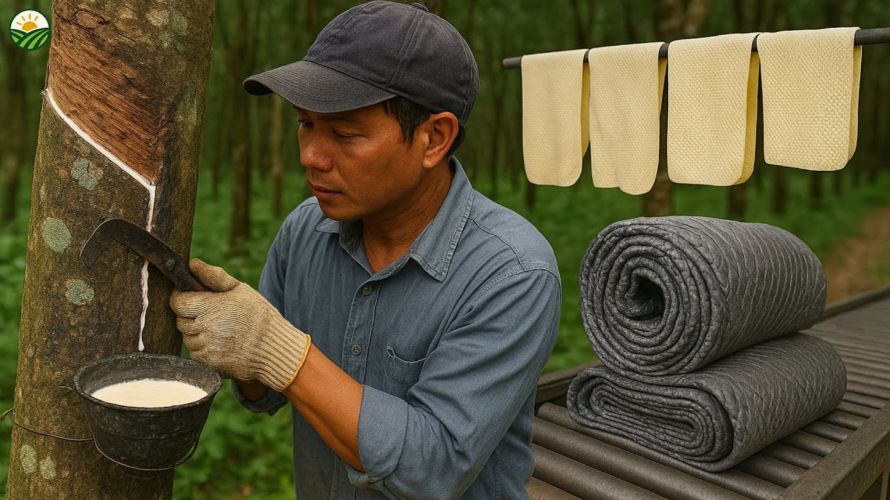How Natural Rubber Is Harvested and Processed—Step by Step! - YouTube