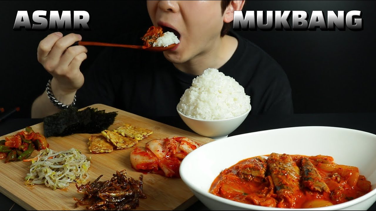 꽁치김치찜,Saury Braised Kimchi(kkongchi kimchijjim)ㅣASMRㅣMUKBANGㅣEATING ...