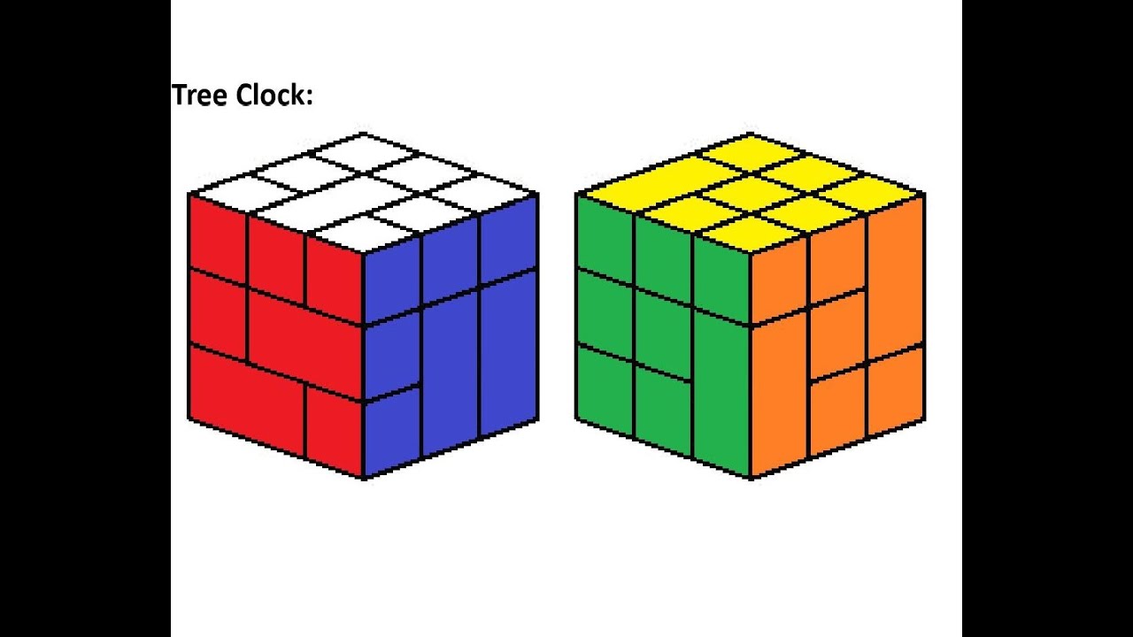 3x3 TREE CLOCK BANDAGED CUBE TUTORIAL. - YouTube