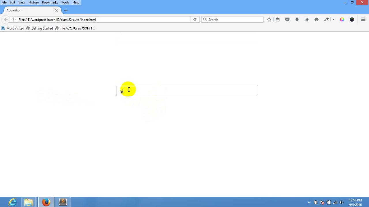 Autocomplete jquery(Part-85) - YouTube