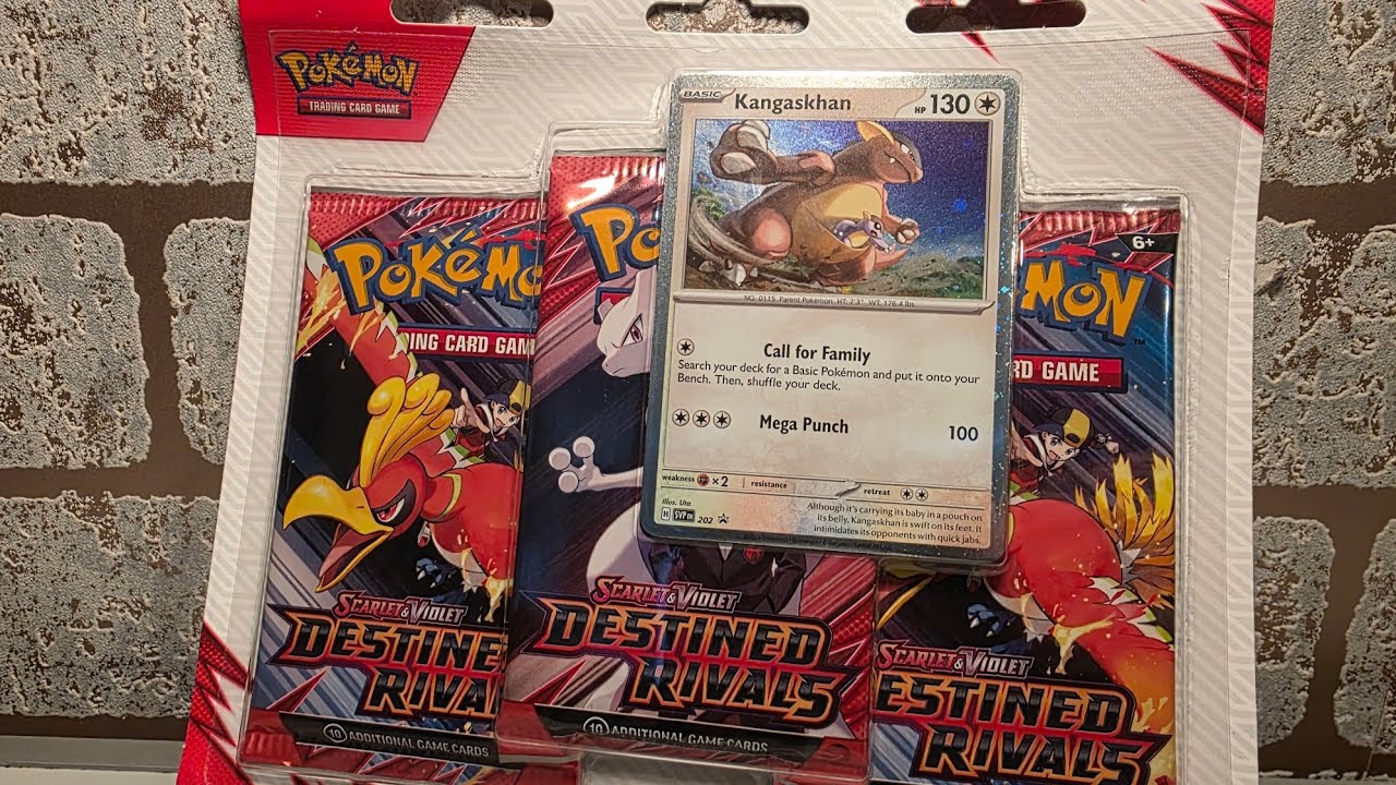 Pokemon Destined Rivals Tripple Blister Pack Opening - YouTube
