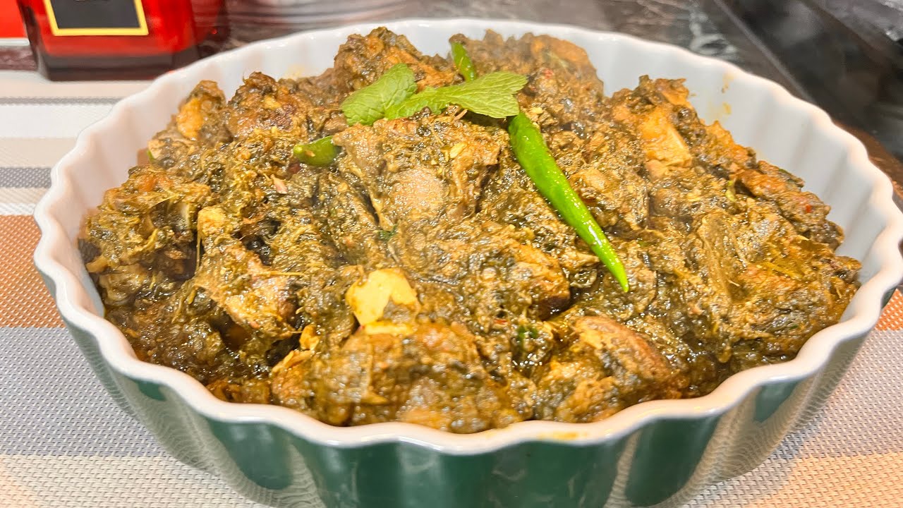 Saag Gosht Recipe - YouTube