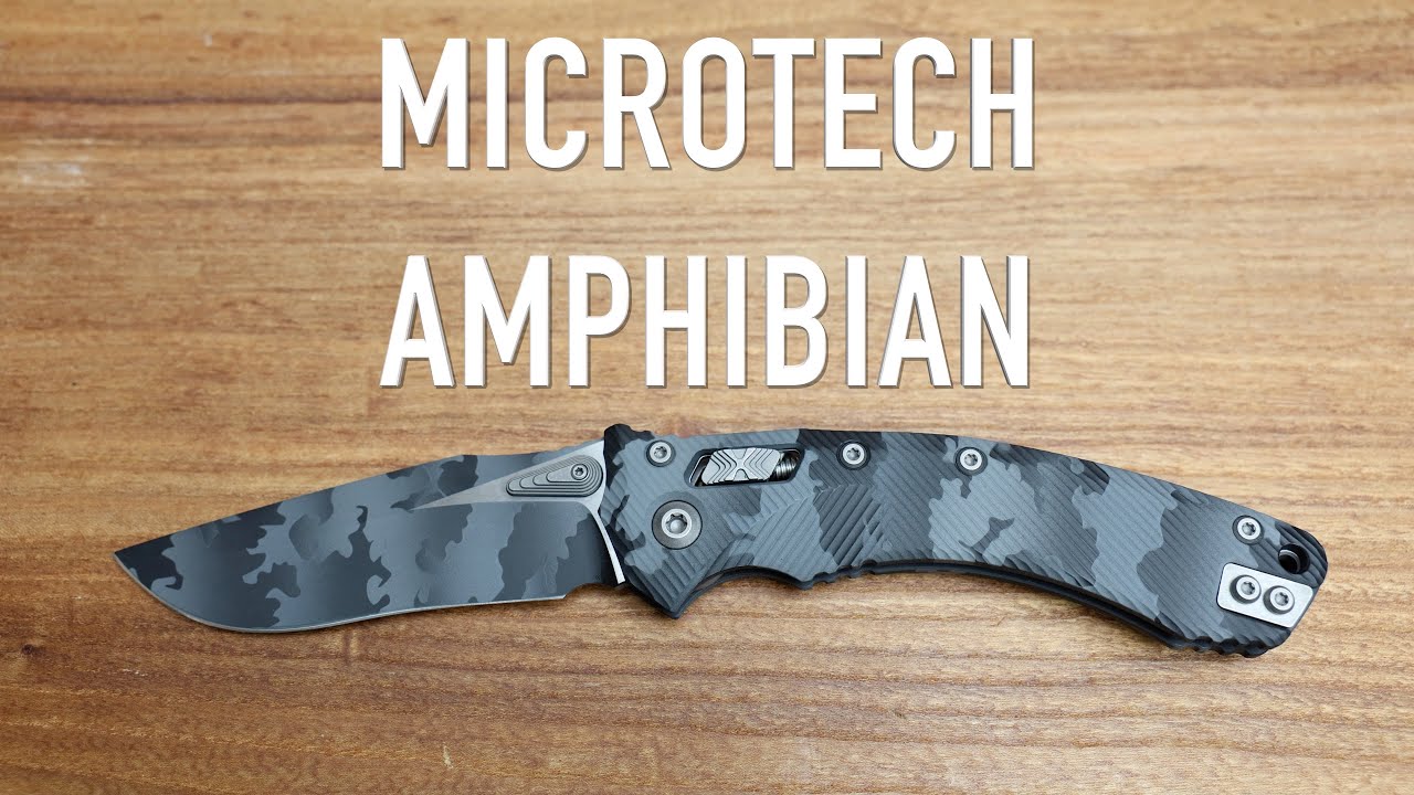 Microtech Amphibian Camo - Initial Impressions and Overview - YouTube