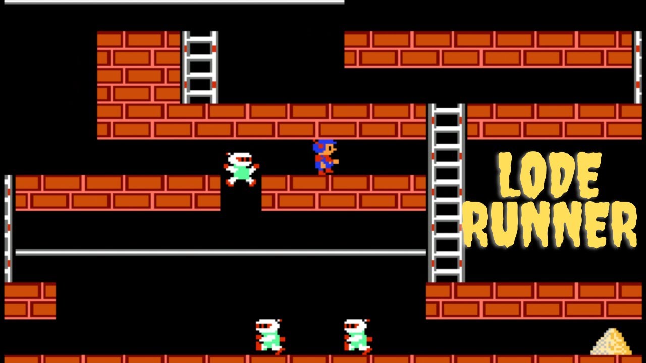 (NES) LODE RUNNER LEVEL 1- 5 - YouTube