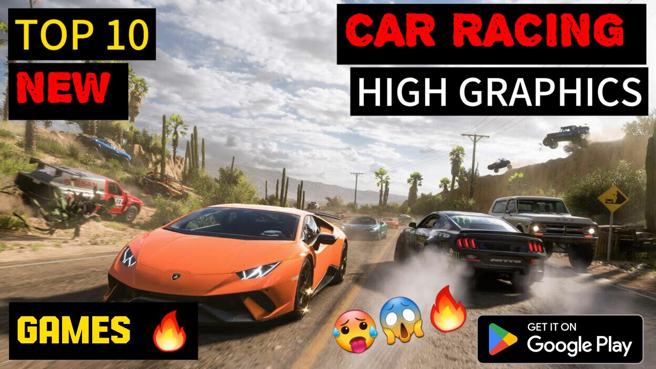TOP 10 NEW INTERESTING 🔥HIGH GRAPHICS CAR RACING GAMES 🥵😱FOR ANDROID # ...