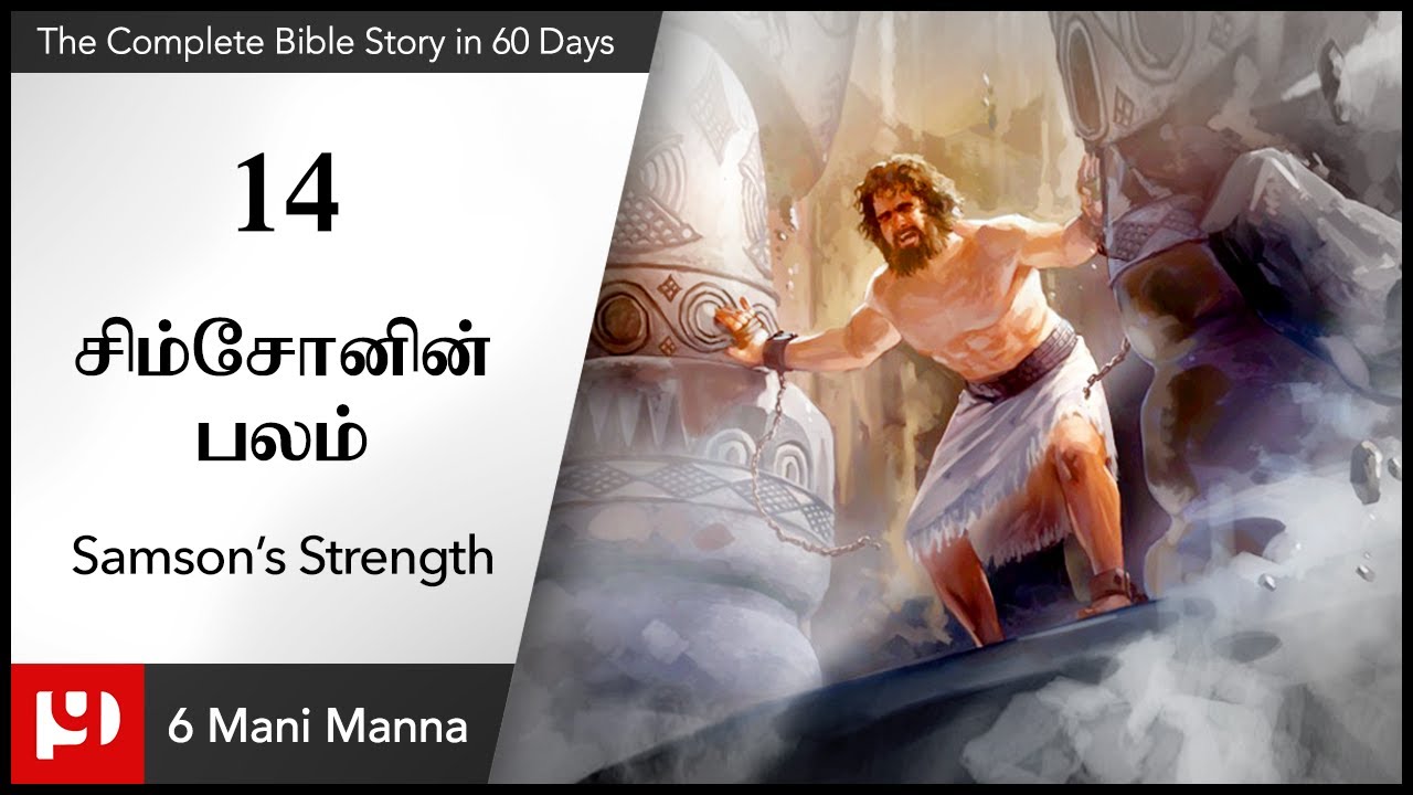 14.சிம்சோனின் பலம் / Samson's Strength / The Complete Bible Story in 60 ...