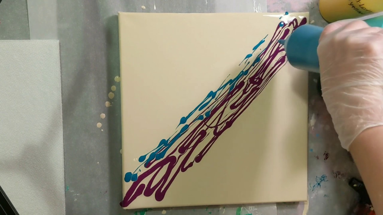 Successful Balloon Smash Acrylic Pour Painting #YT100 Day 38 - YouTube