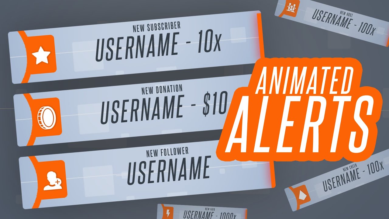 Watcher Twitch Stream Alerts | 6x Animated Overwatch Inspired Alerts ...