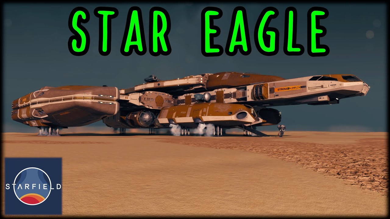Starfield - Flying and Full Tour of the Star Eagle Spaceship - YouTube