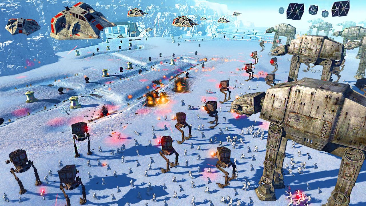 10,000 Stormtroopers Invade Hoth SUPER-FORTRESS! (Full Cinematic) - Men ...