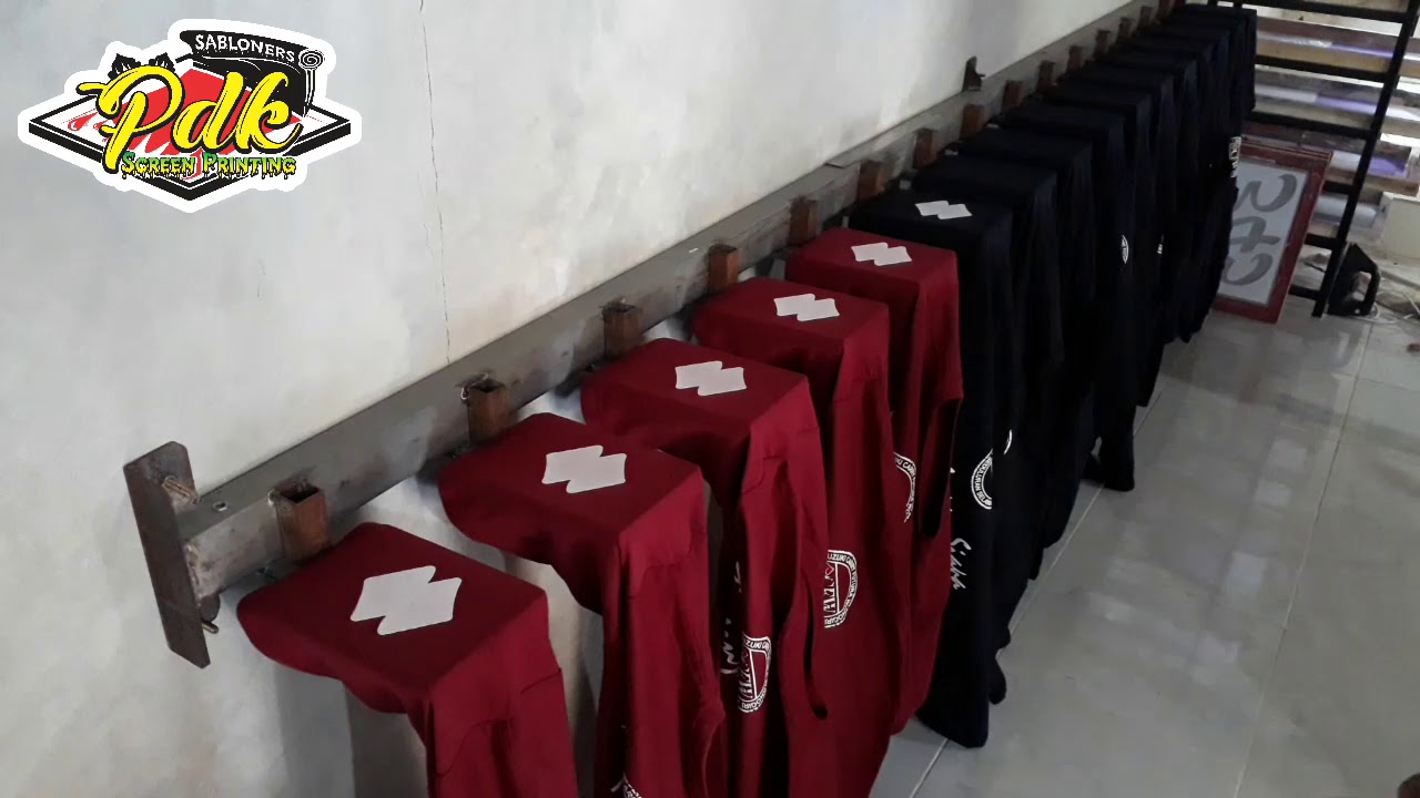 Sablon lengan Meja Rel lengan Plastisol - YouTube
