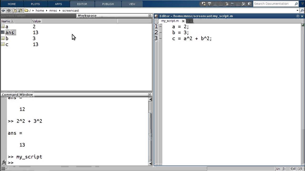 Using the desktop environment (Matlab) - YouTube
