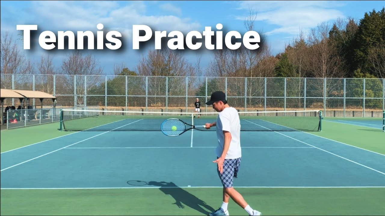 Tennis Practice Court Level View - YouTube
