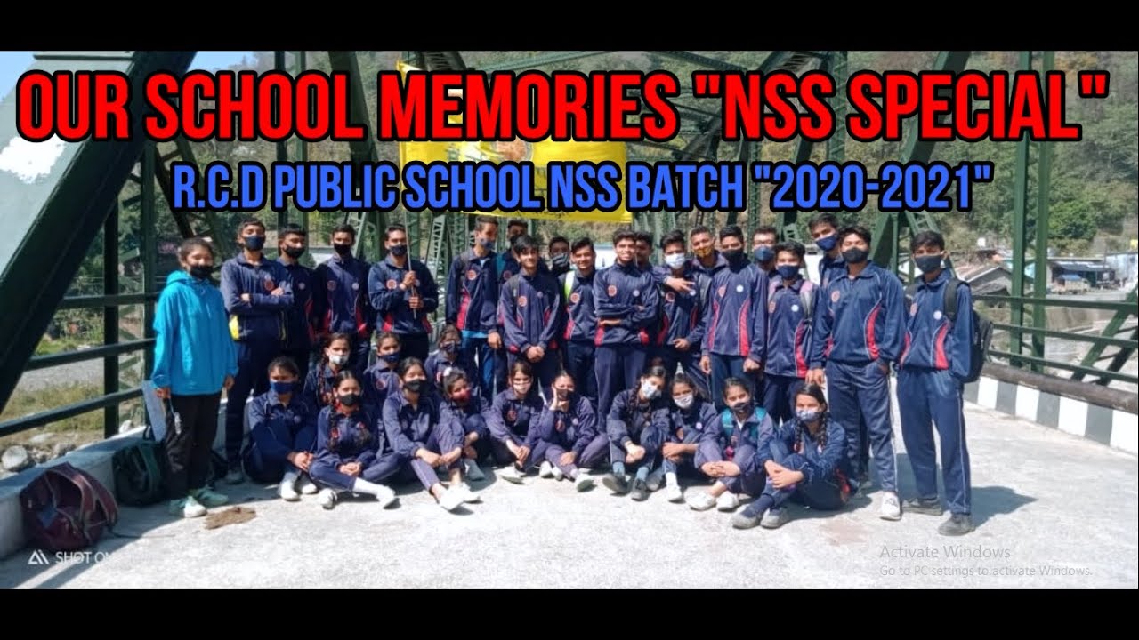 Our School Memories "NSS special" R.C.D Public School NSS Batch "2020 ...