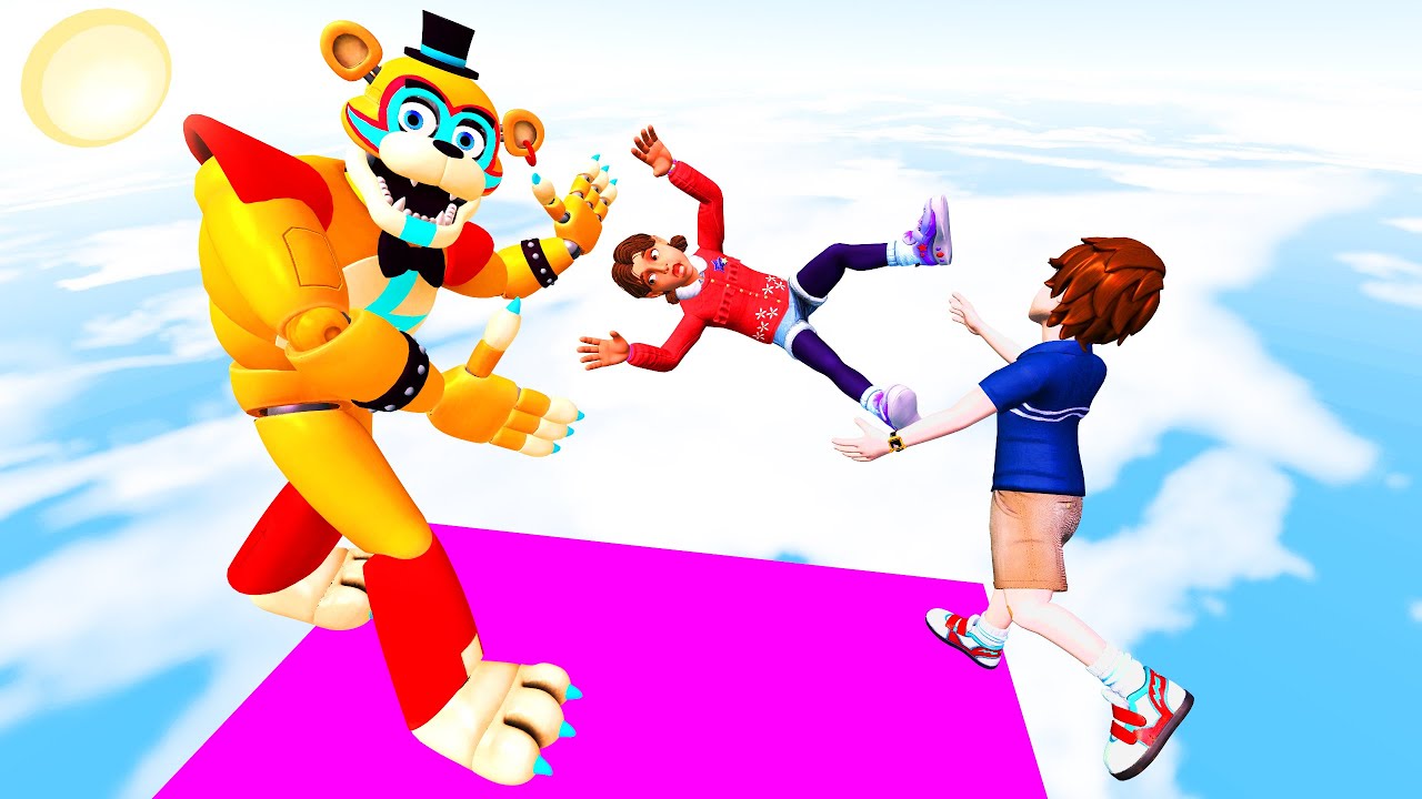 FNAF Security Breach Ruin - Freddy and Gregory VS Cassie and Roxy ...