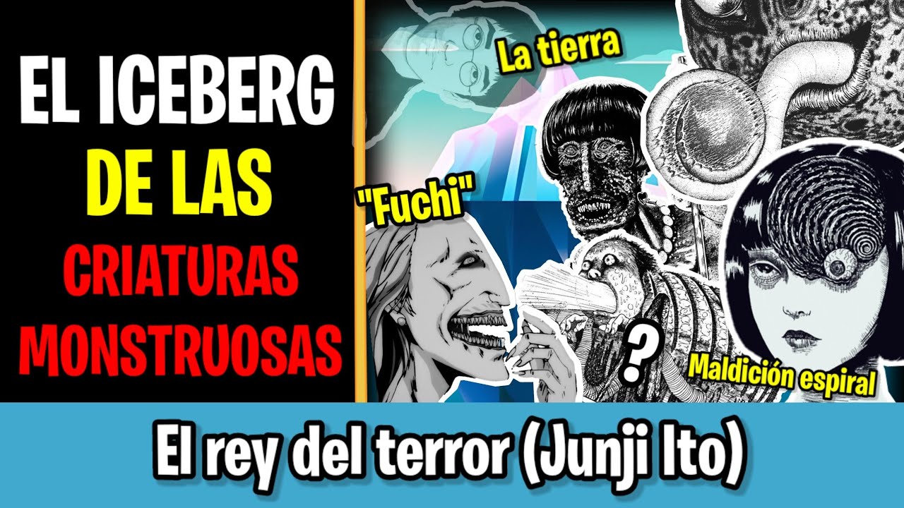 El iceberg de las criaturas más ATERRADORAS y PELIGROSAS de JUNJI ITO ...