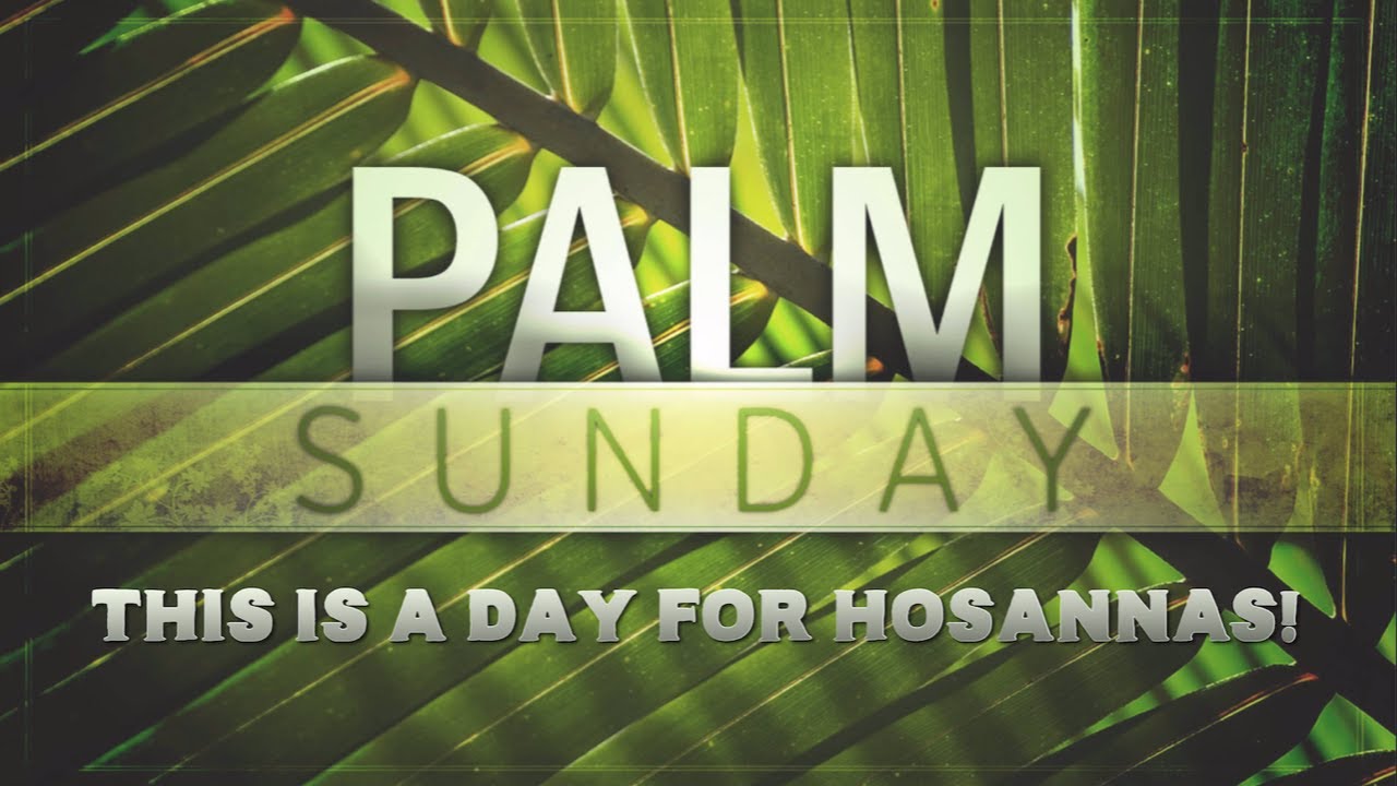Palm Sunday - A Day for Hosannas! - YouTube