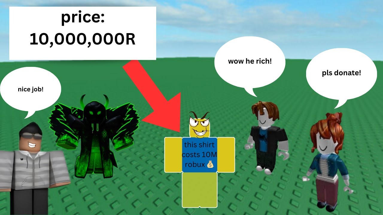 how to get a 10M robux shirt for only 5 robux! - YouTube