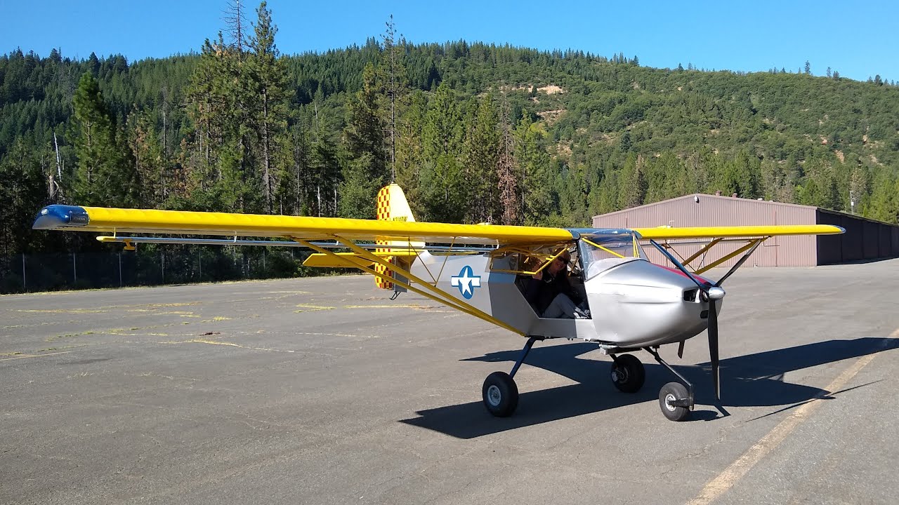 Trinity Alps Flying Tour in Kitfox Airplane - YouTube