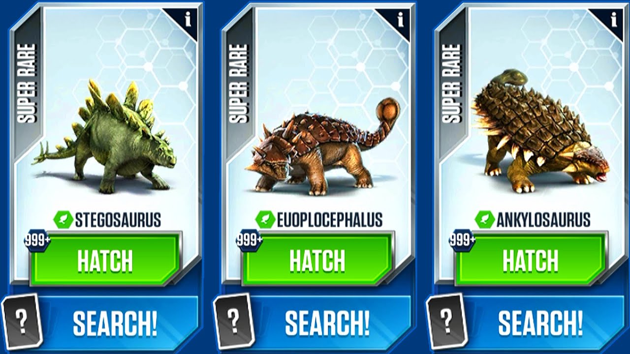 NEW MAX X3 ANKYLOSAURUS Vs STEGOSAURUS Vs EUOPLOCEPHALUS | JURASSIC ...