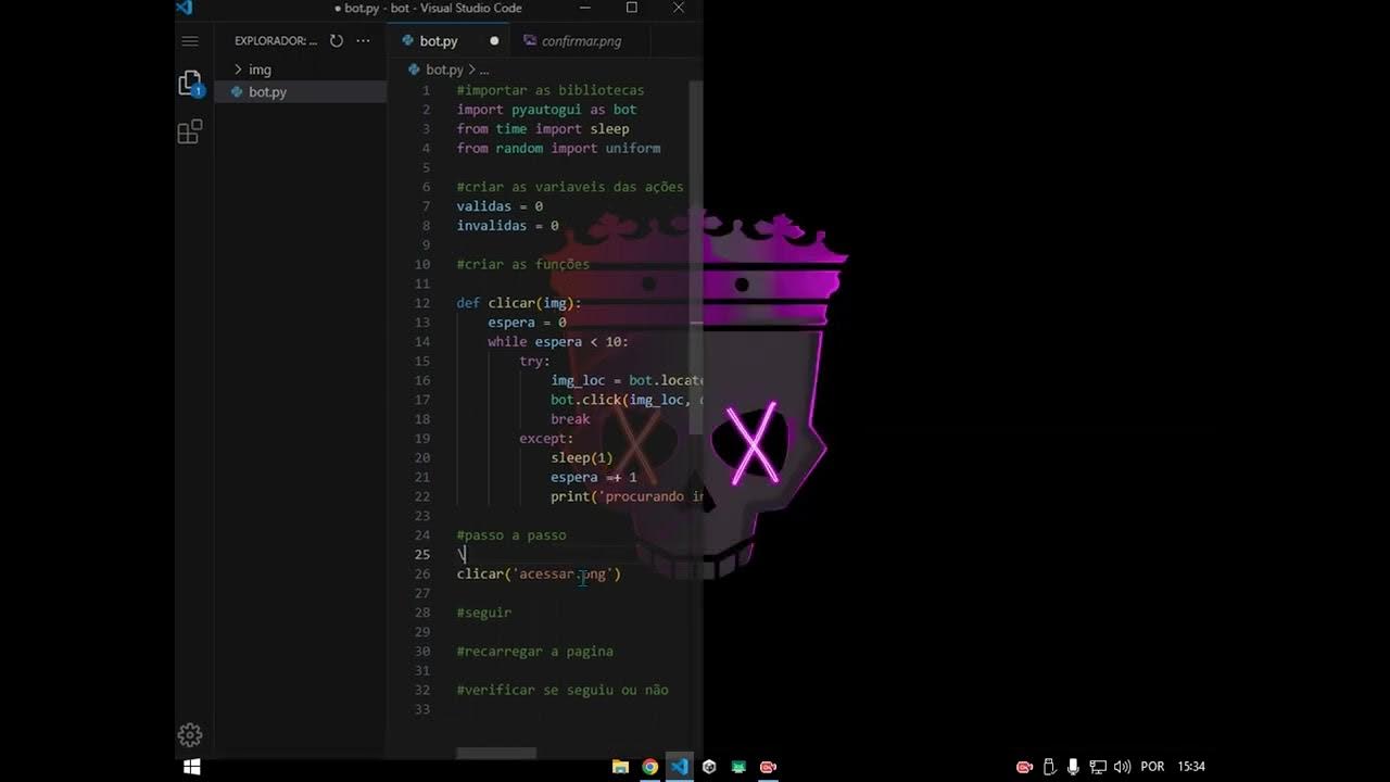 Criando um bot para seguir pessoas na plataforma E2A - Python - YouTube