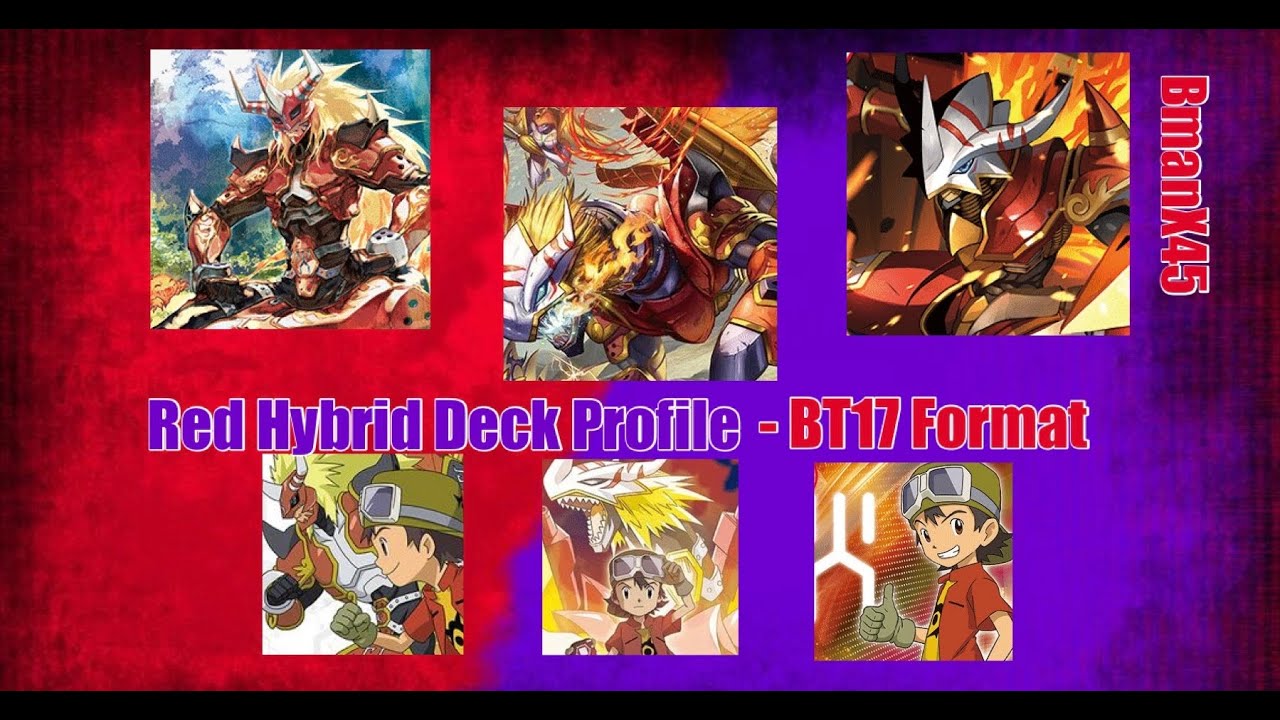 Digimon TCG: Red Hybrid Deck Profile BT17 Format - YouTube