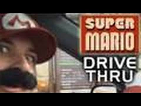 Super Mario Drive Thru Wendy’s (Live Action Prank) - YouTube