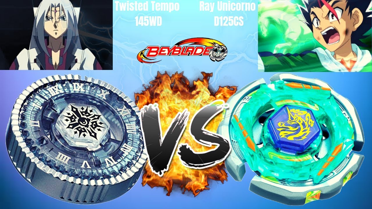Twisted Tempo vs Ray Unicorno | Beyblade Metal Fight | Faust vs ...