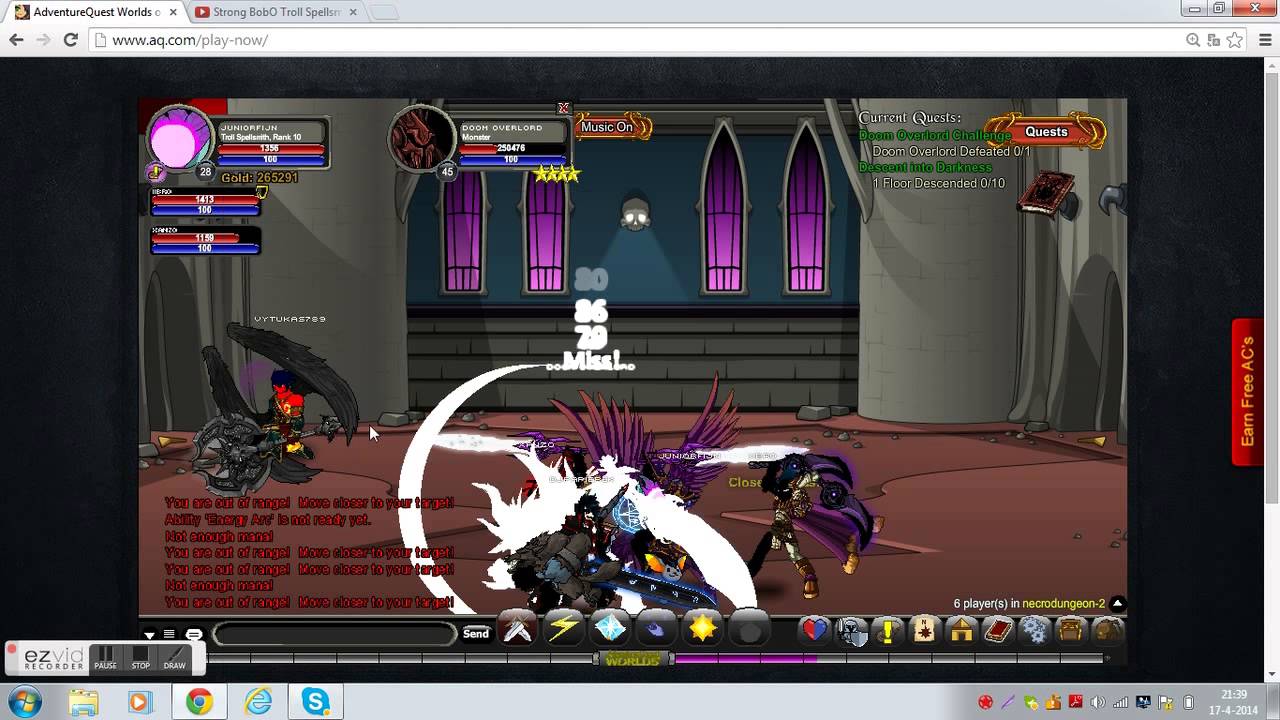 AQW Defeat the boss! Part 1 - YouTube