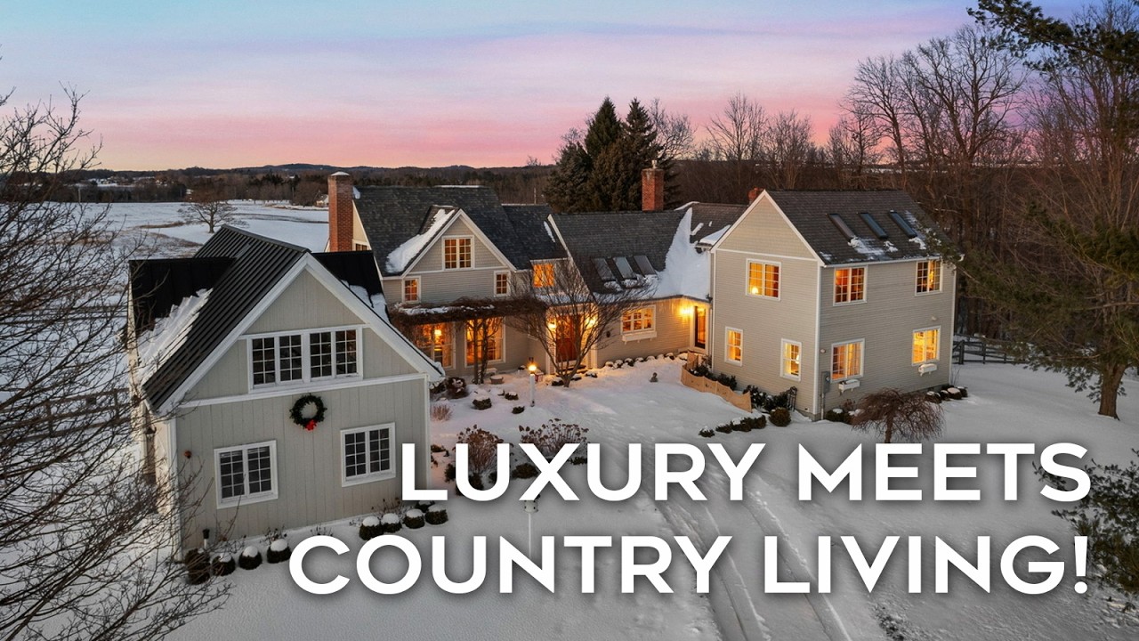 Inside a Luxury Charlotte VT Home with 5 Acres of Privacy - YouTube