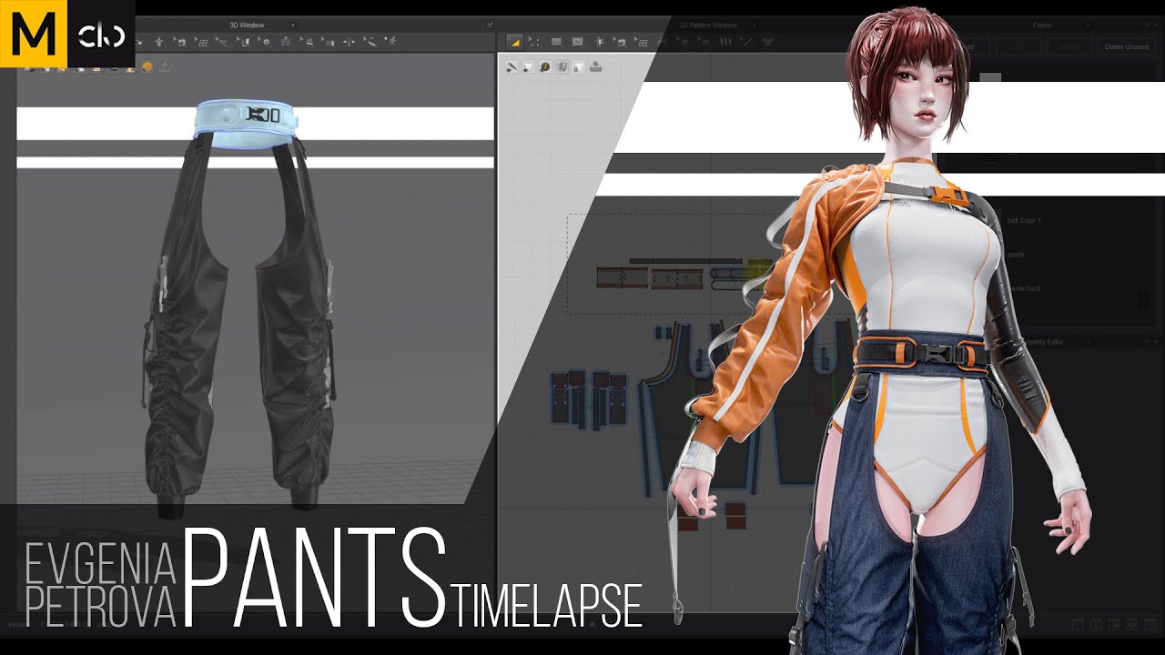Pants. Marvelous Designer Timelapse - YouTube