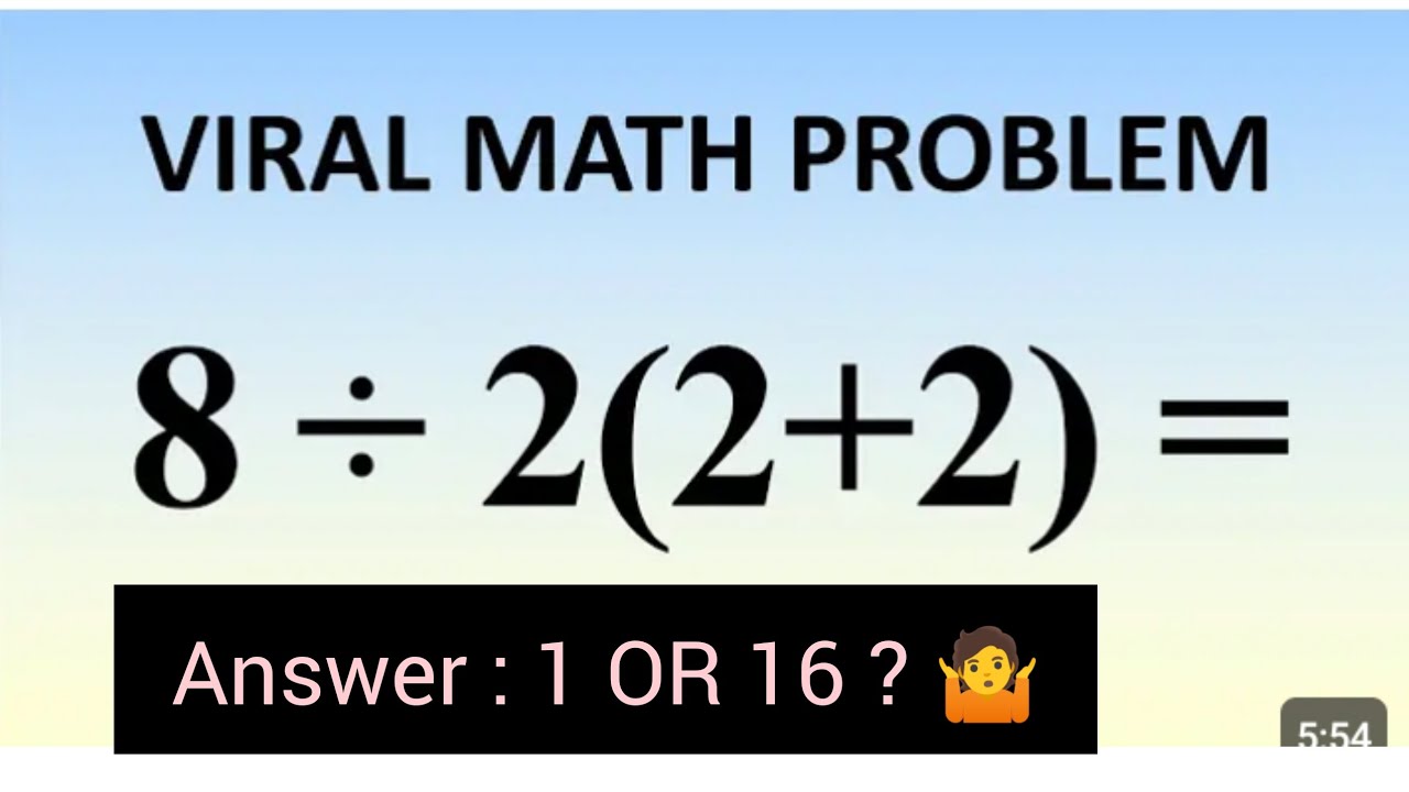 THE HARDEST MATHEMATICS QUESTION | 99% GOT IT WRONG 😭😭 - YouTube