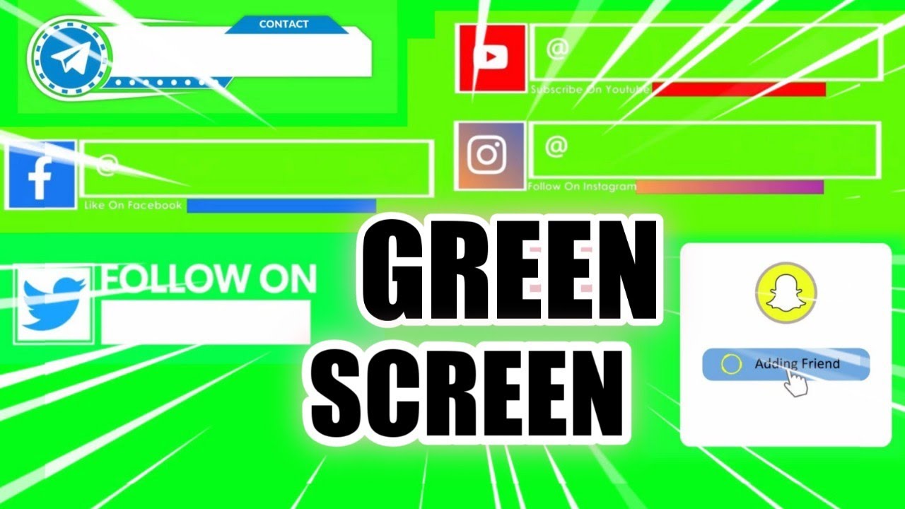 Social Media Green Screen | No Copyright • Free To Use - YouTube